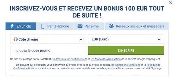 1xBet bonus - Code promo 1xbet depot jusqu'à 100 euros bonus gratuit